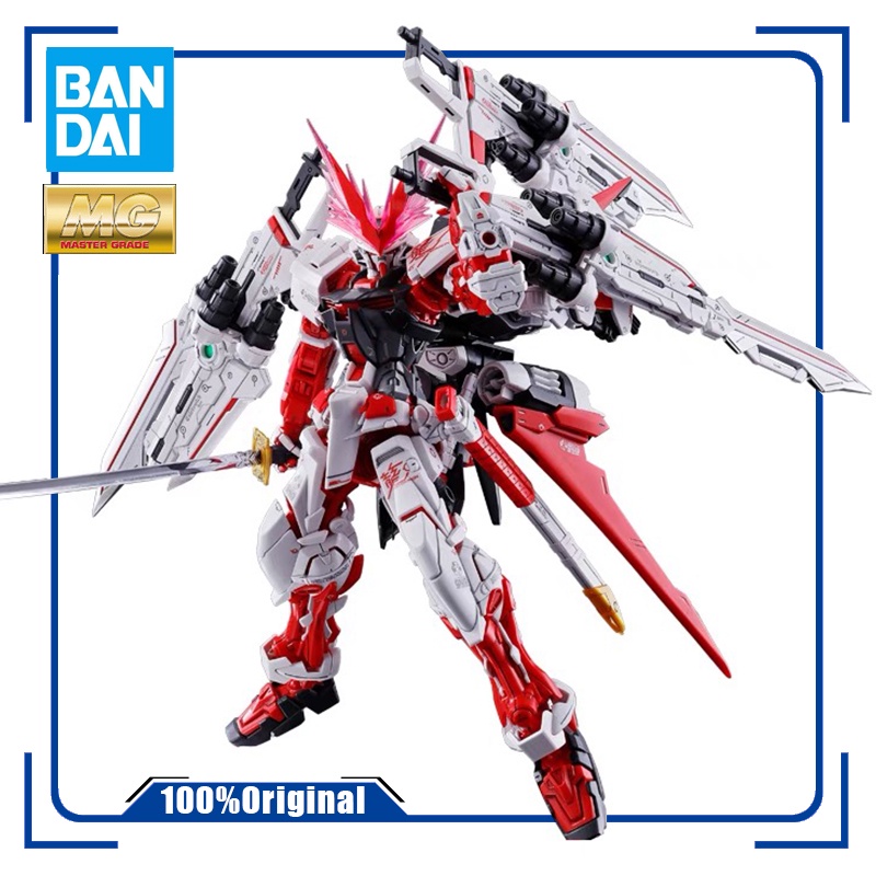 สูงสุดBANDAI PB MG 1/100 MBF-P02 Gundam Astray Red Frame Red Dragon Sword of The King Action Toy ...