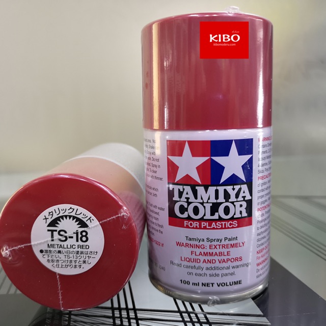 สีสเปรย์ทามิย่า Tamiya TS-18 metallic red 100ml แดงเมทัลลิก | Shopee ...