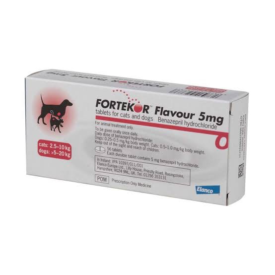 Fortekor 5 mg จำนวน 28 เม็ด Exp.01/23 สำหรับสุนัขและแมว อาหารเสริม ...