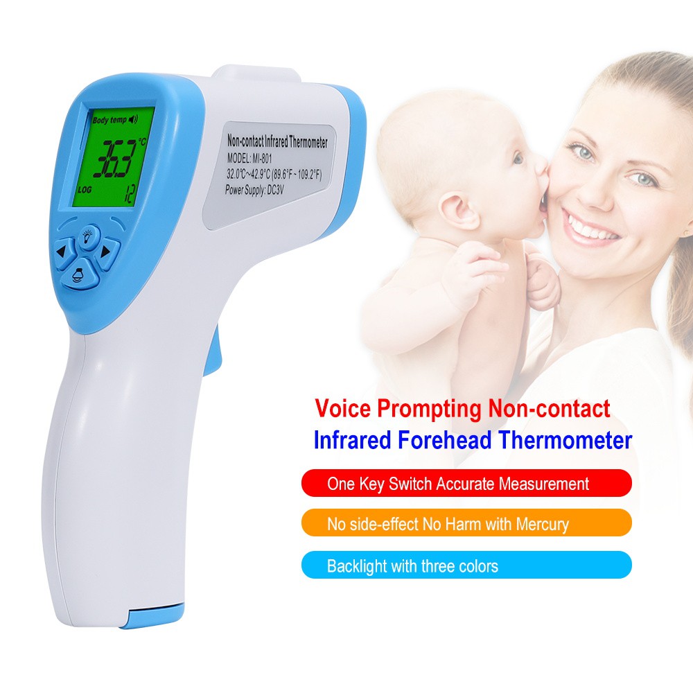 Infant, adult, LCD Forehead Digital Baby Thermometer Baby fever monitor ...