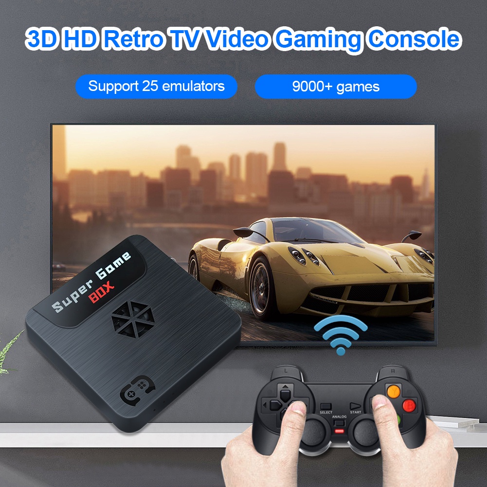 Mini Retro Console Wireless Controller Dual Players 3D HD Retro TV ...