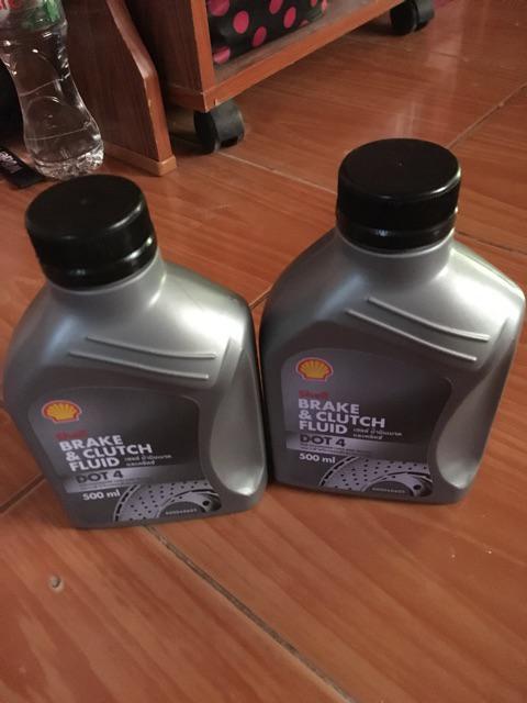 น้ำมันเบรคและคลัทช์ Shell Brake&Clutch Fluid DOT 4 ขนาด 500 ml | Shopee ...