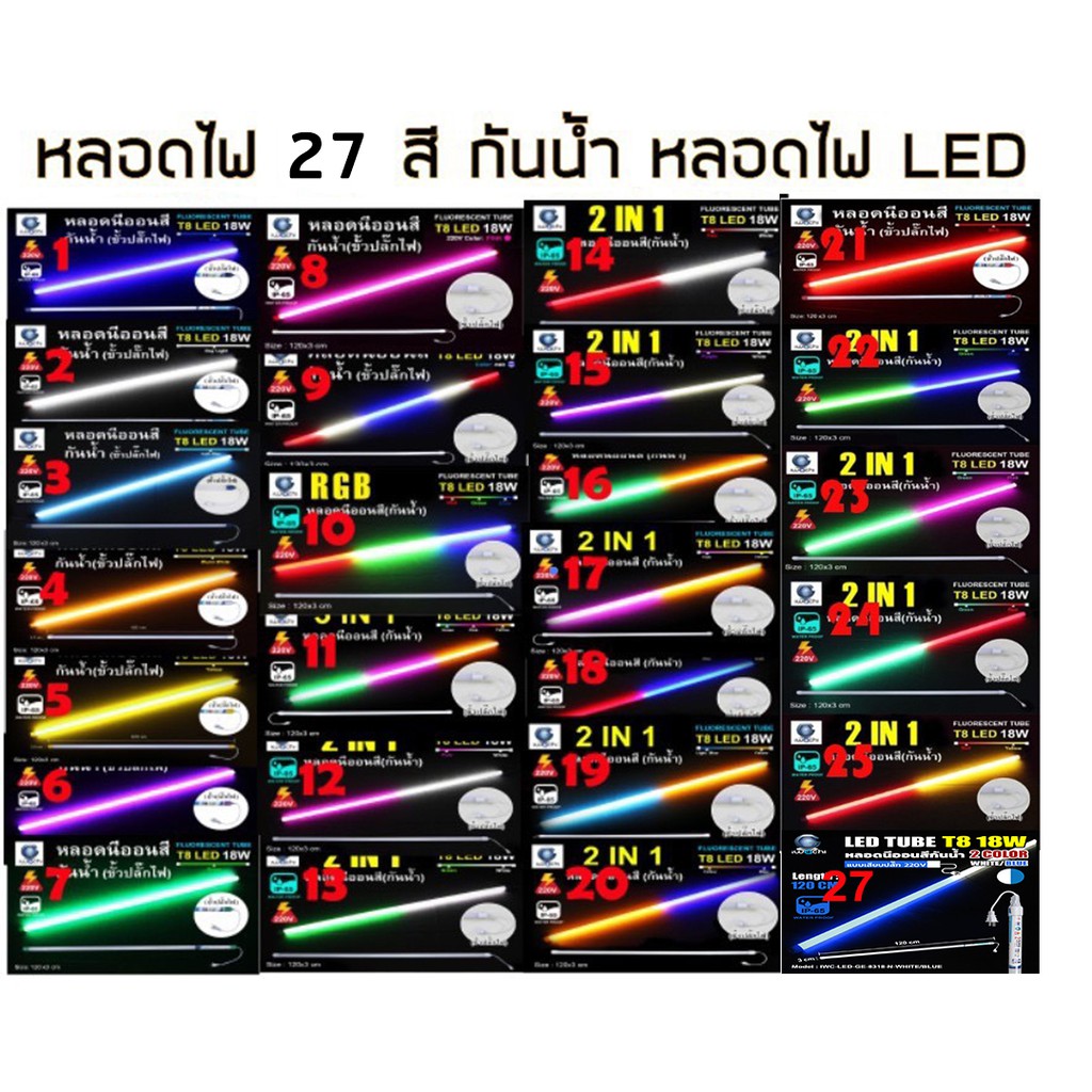 Yongthai หลอดไฟงานวัด 18W LED IWACHI กล่องละ 30 ชิ้น หลอดไฟงานวัด หลอด ...