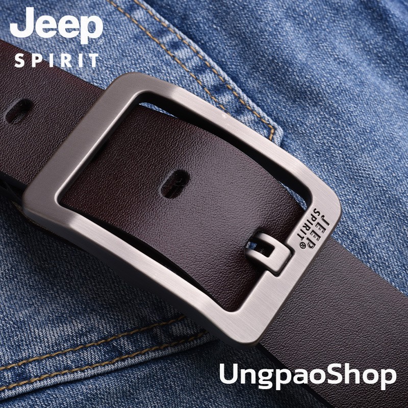 JEEP SPIRIT COD พร้อมส่ง เข็มขัดผู้ชาย เข็มขัดหนังแท้ เข็มขัดวินเทจ ...