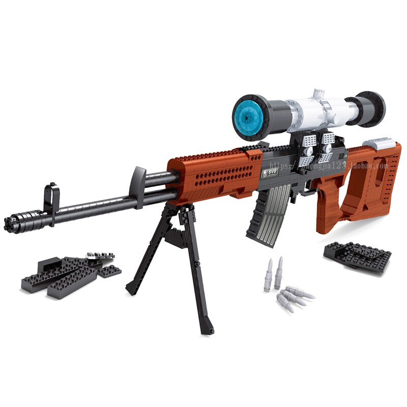 Oss Building Blocks Gun Assembled Jigsaw Puzzle Model 6 Boys 8 Years ...
