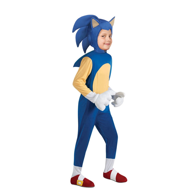 Deluxe Sonic The Hedgehog Costume Cosplay Party Dress-up Boys Girls ...
