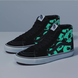 Vans Sk8-hi Alien Ghosts [Glow In The Dark] รองเท้าแวนส์ ลายเอเลี่ยน ...