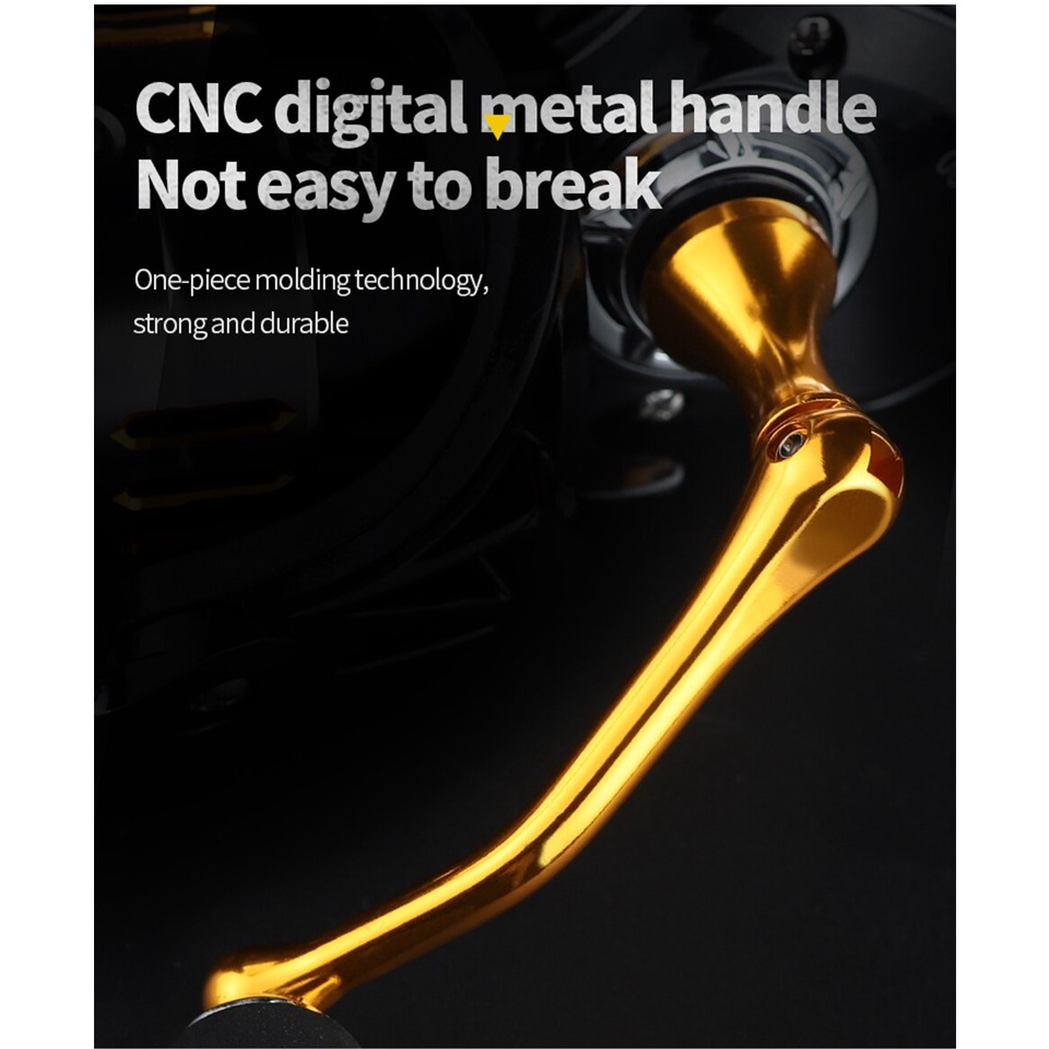 SHILIHUI Fishing Reel GW1000-7000 8kg Max Drag All Metal Spool Body ...