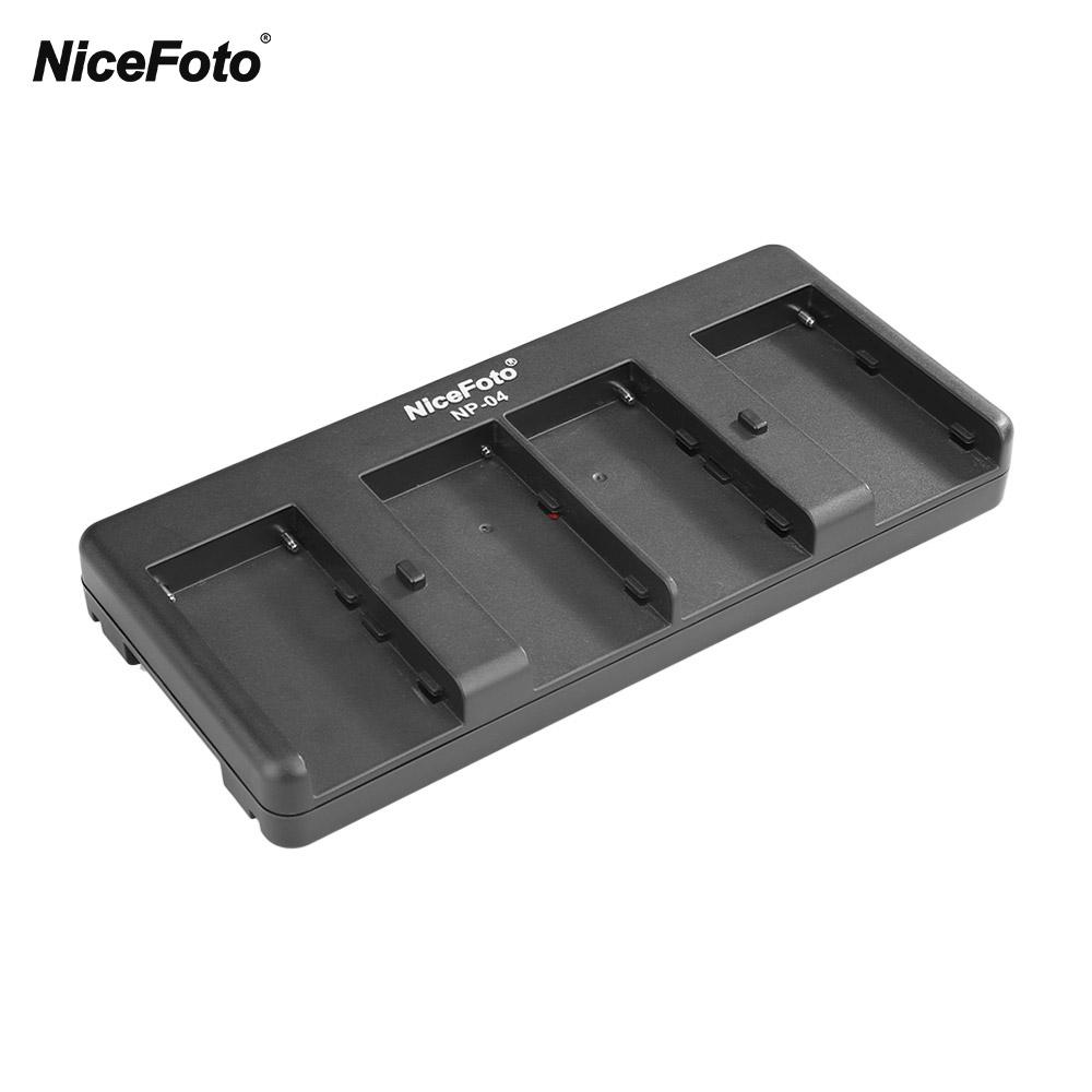 NiceFoto NP-04 NP-F Battery to V-Mount Battery Converter Adapter Plate ...