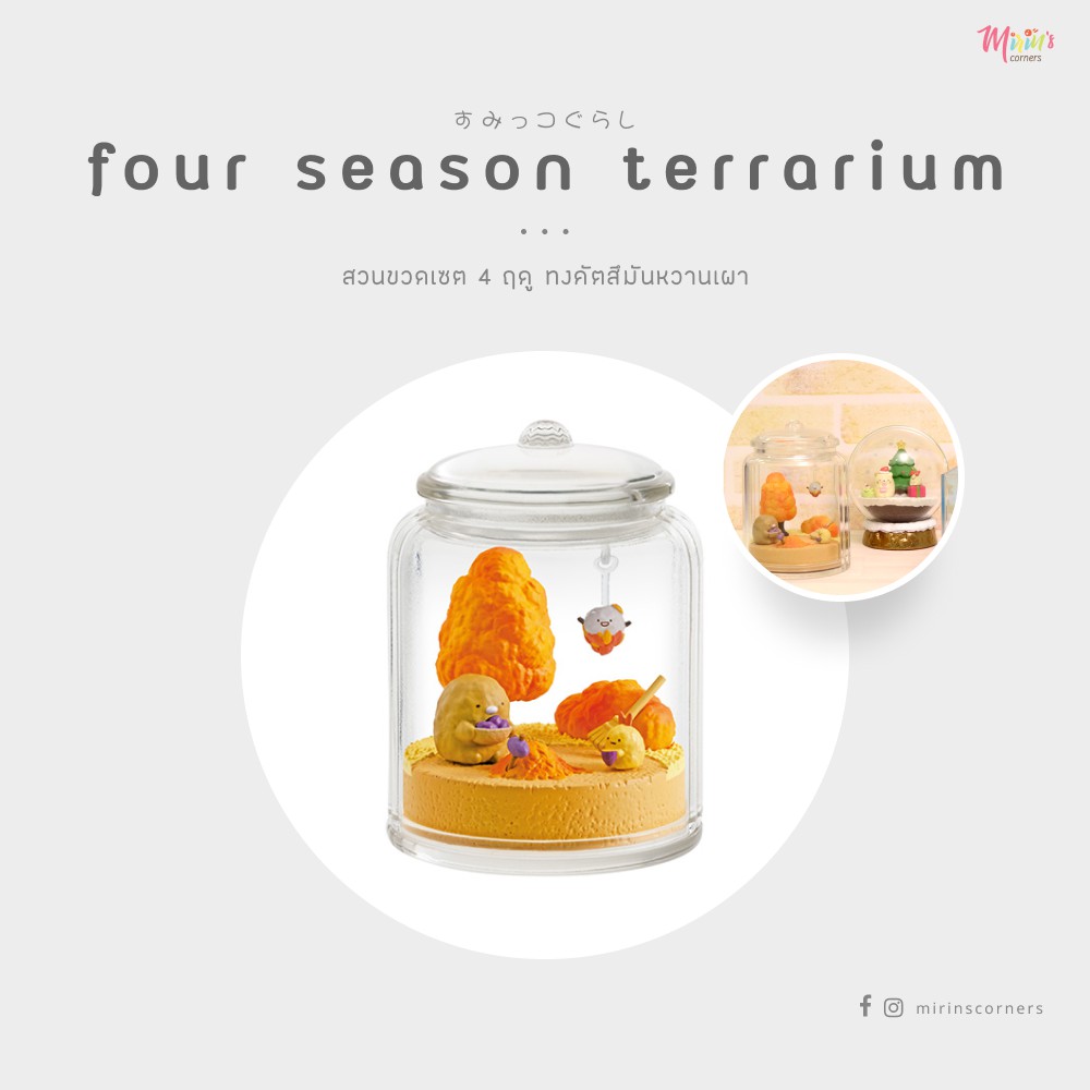 พร้อมส่งฟิกเกอร์สุมิกโกะ สวนขวดเซต 4 ฤดู four season terrarium - mirins ...