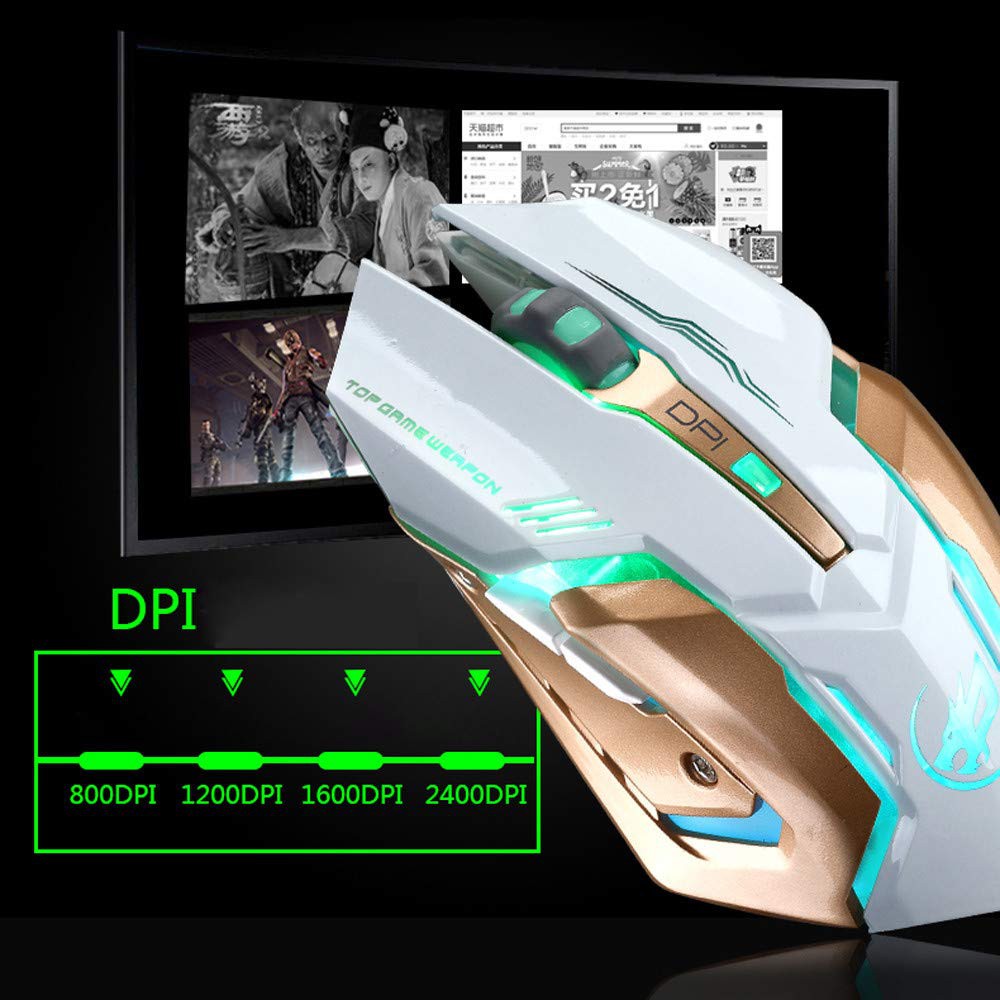 เมาส์：Rechargeable Wireless Silent Gaming Mouse T1 Wireless Mouse ...