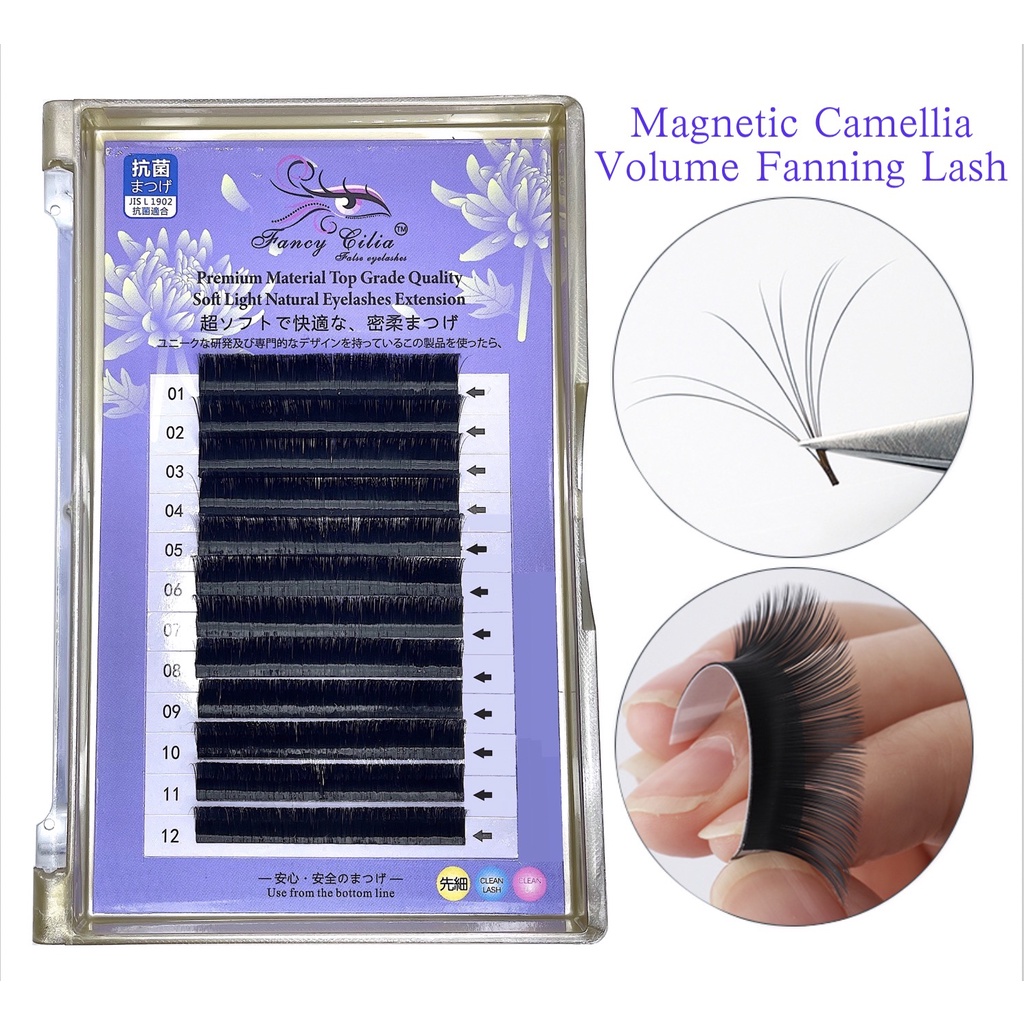 W-Shape Eyelash Extension Thickness 0.07mm Curvature B C D DD Premium ...