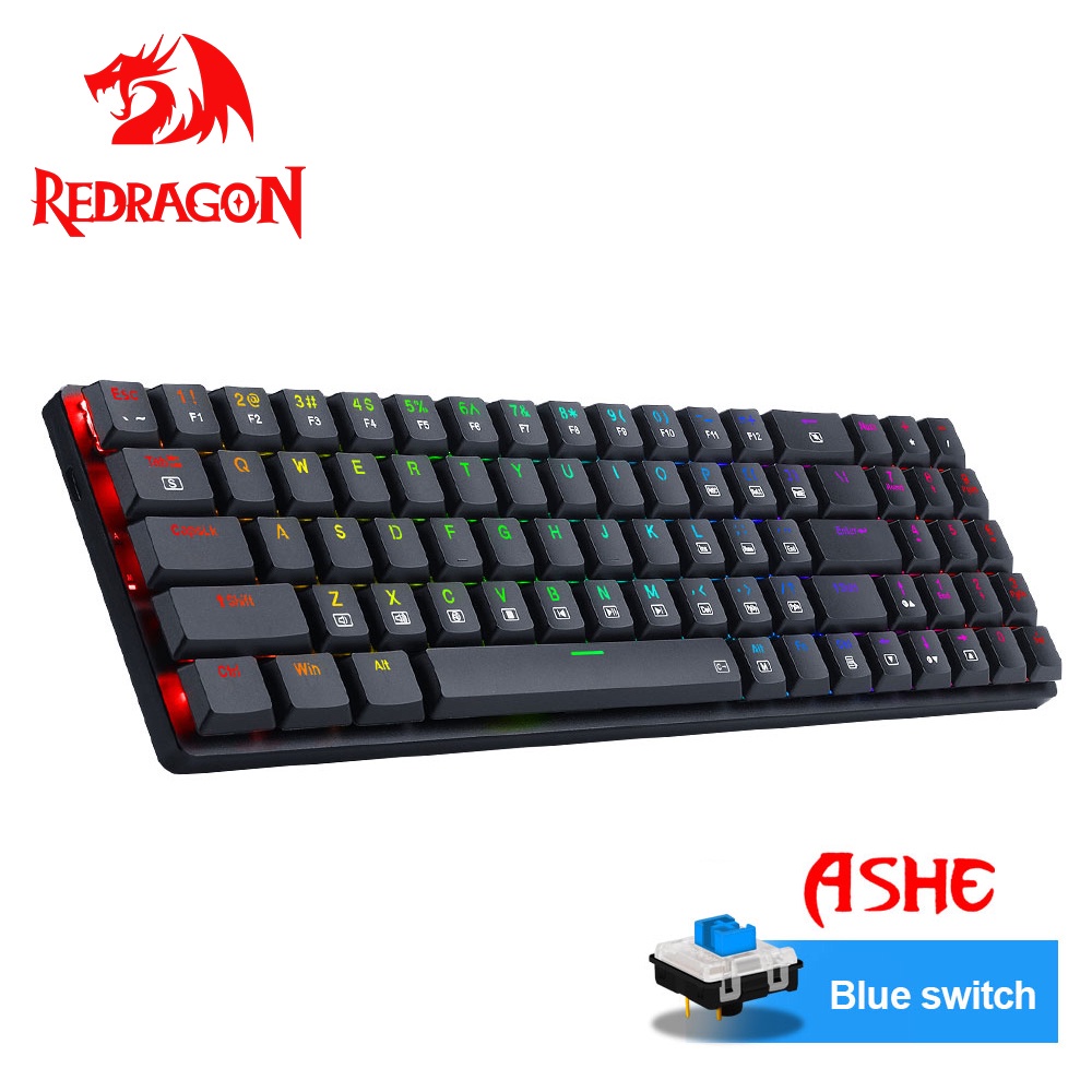 Redragon ASHE K626P-KB RGB USB คีย์บอร์ดเกมมิ่ง 78 คีย์ สําหรับ ...
