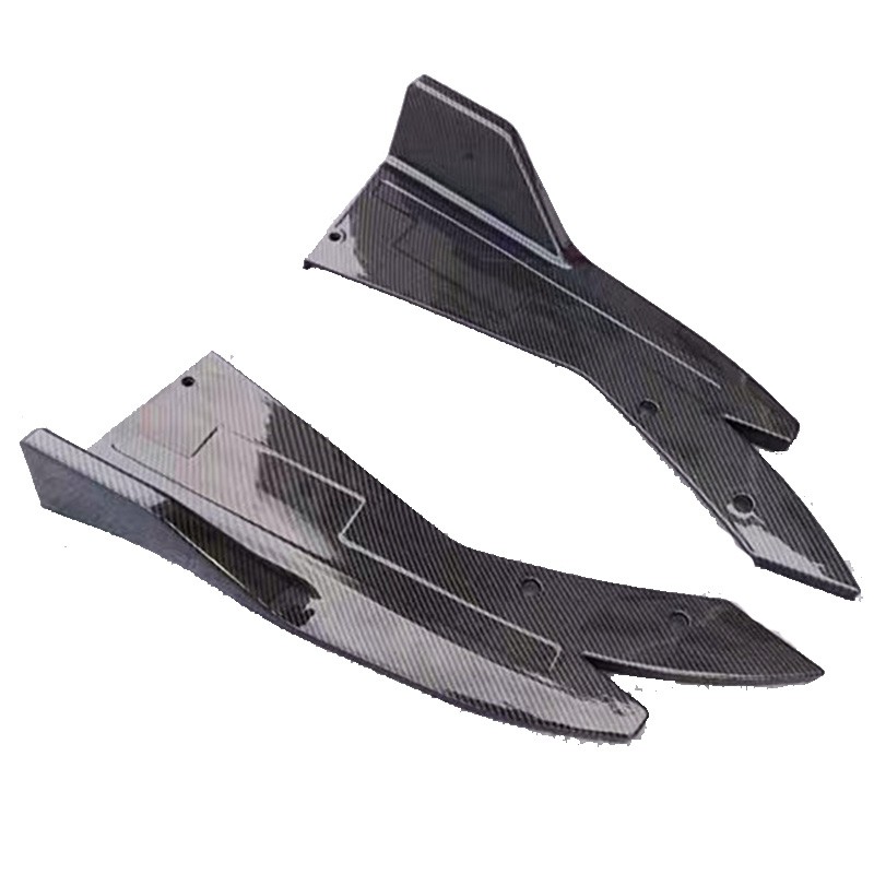 Universal Carbon Fiber Car Bumper Rear Spoiler Lip Angle Divider ...