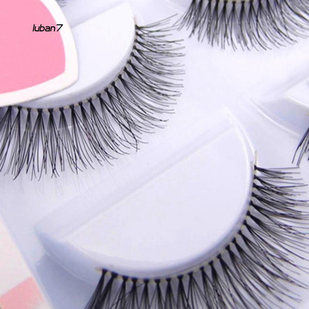 Lubanâ™¥5 Pairs Natural Sparse Cross Eye Lashes Extension Makeup Long ...