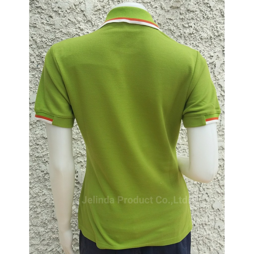 Polo W1021 เสื้อโปโลสีพื้น หญิง สีเขียวขี้ม้า มีเก็บเงินปลายทาง ...