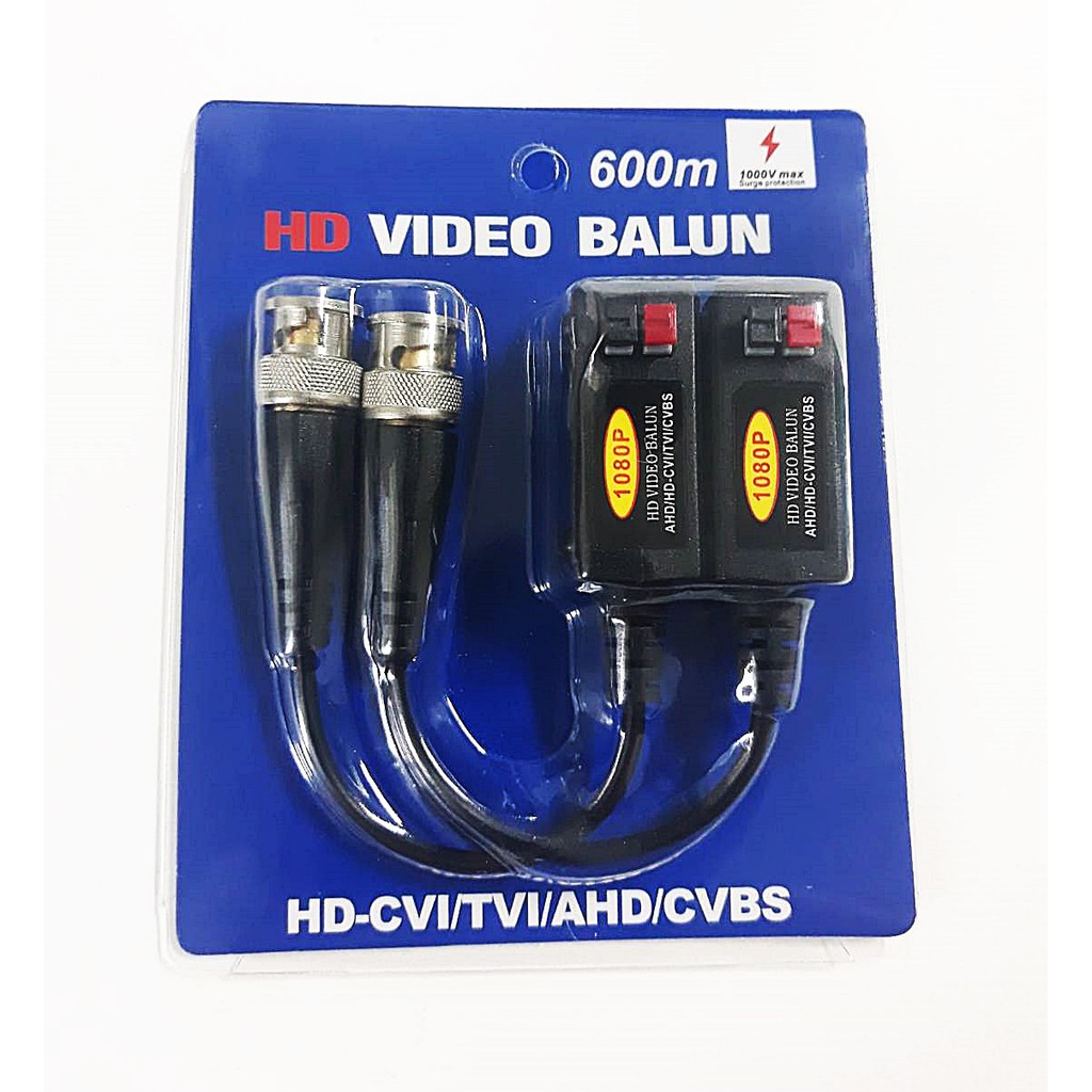 HD VIDEO BALUN 600m. บาลันสำหรับกล้องวงจรปิด HD-CVI/TVI/AHD/CVBS ...