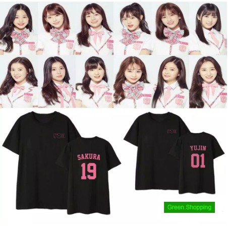 Izone เสื้อยืดพิมพ์ลาย Izone สไตล์เกาหลีแฟชั่นสตรี - green.shopping.th ...