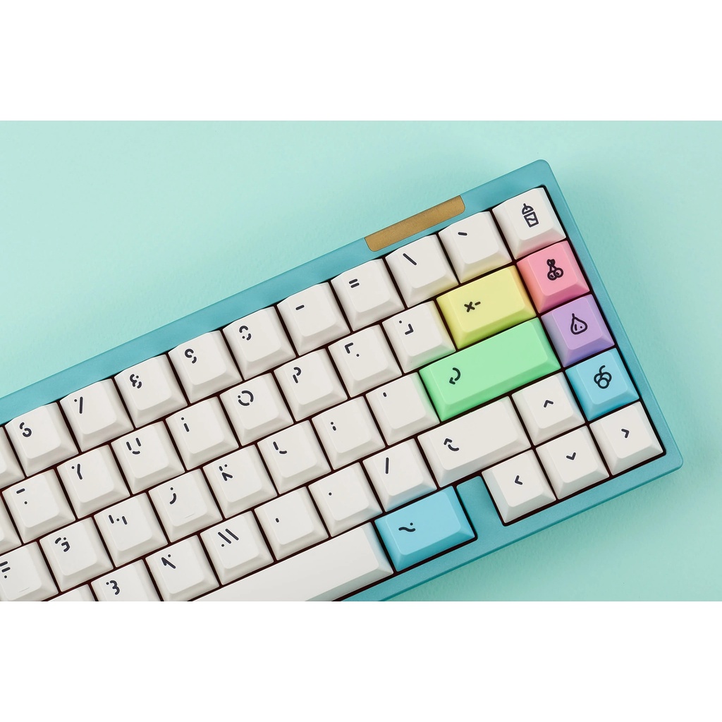 NovelKeys Cherry Milkshake Keycaps (cherry profile) PBT Dyesub - double ...