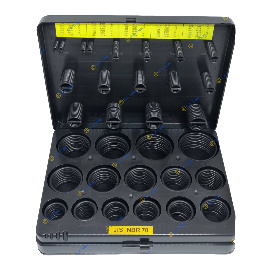 G-BOX โอริงกล่องไซส์มิล JIS พร้อมใช้งาน สำหรับงานทั่วไป 1 กล่องมี 30 ไซส์ 4 ความหนา 391 ชิ้น O ...