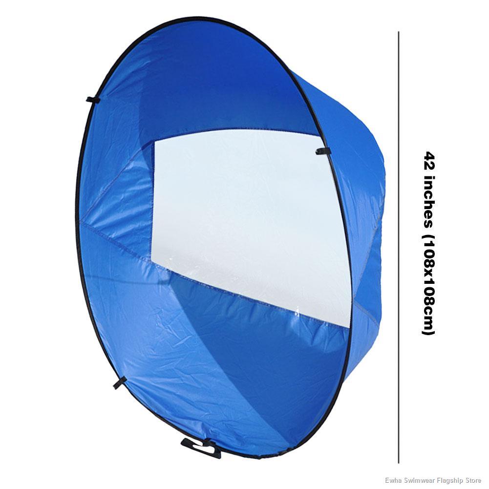 Kayak Boat Wind Sail Canoe Sup Paddle Board Sail with Clear Window ...