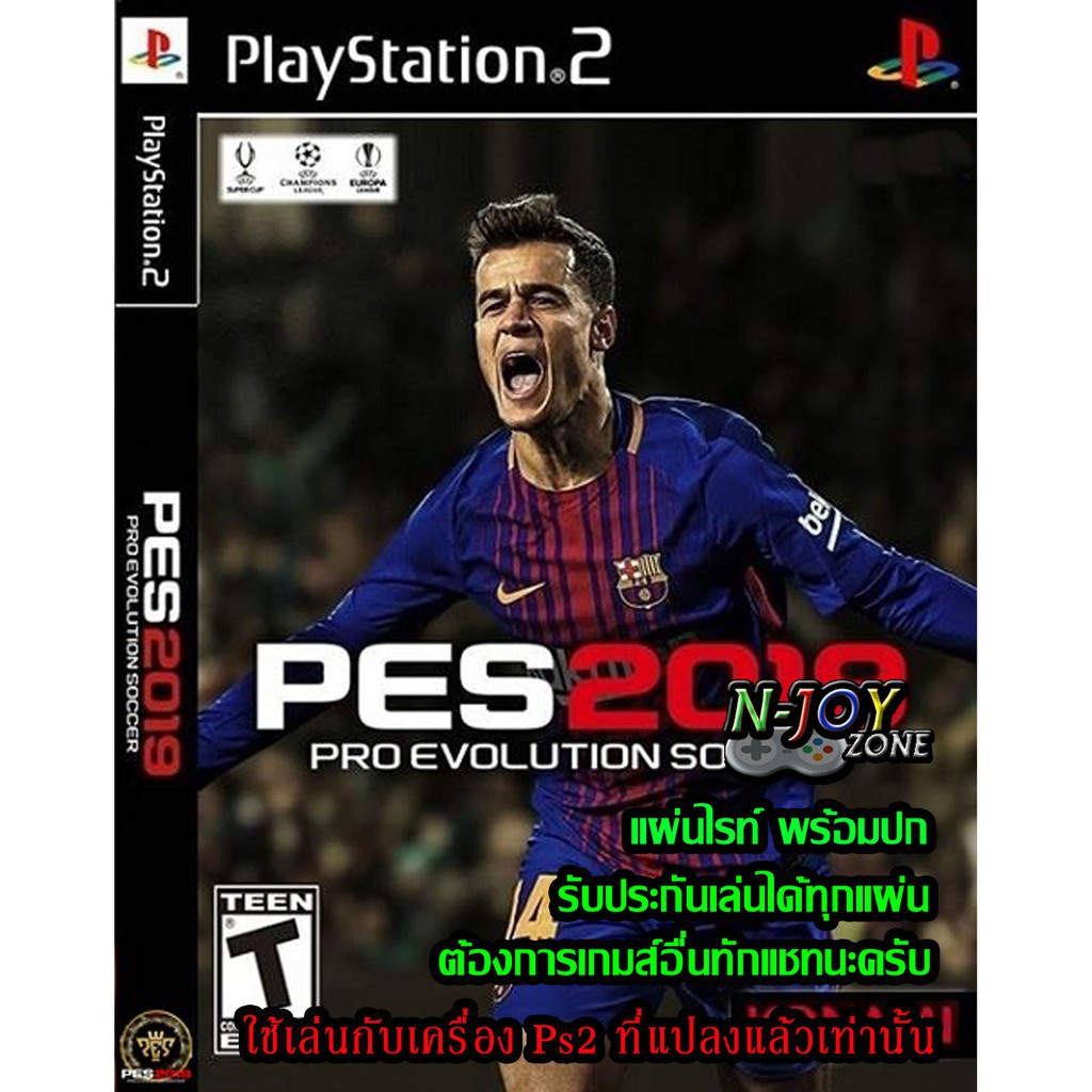 ☬แผ่นเกมส์ PS2 PES2019 Pro Evolution Soccer 2019 แผ่นไรท์คุณภาพสูงღ ...
