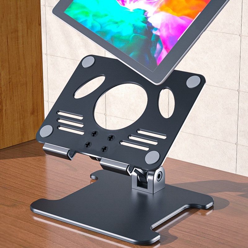 ☃Desktop Tablet Computer Stand with Dual Axis Design, Height/Angle ...