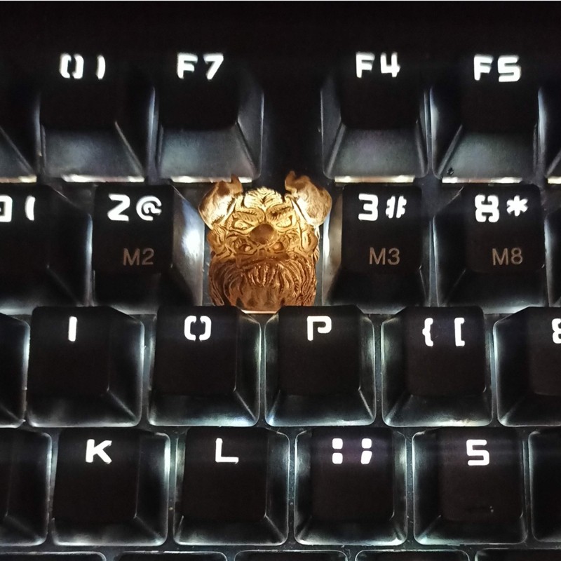 Handmade Customized OEM R4 Profile Resin Keycap Backlit Keycap Horns ...