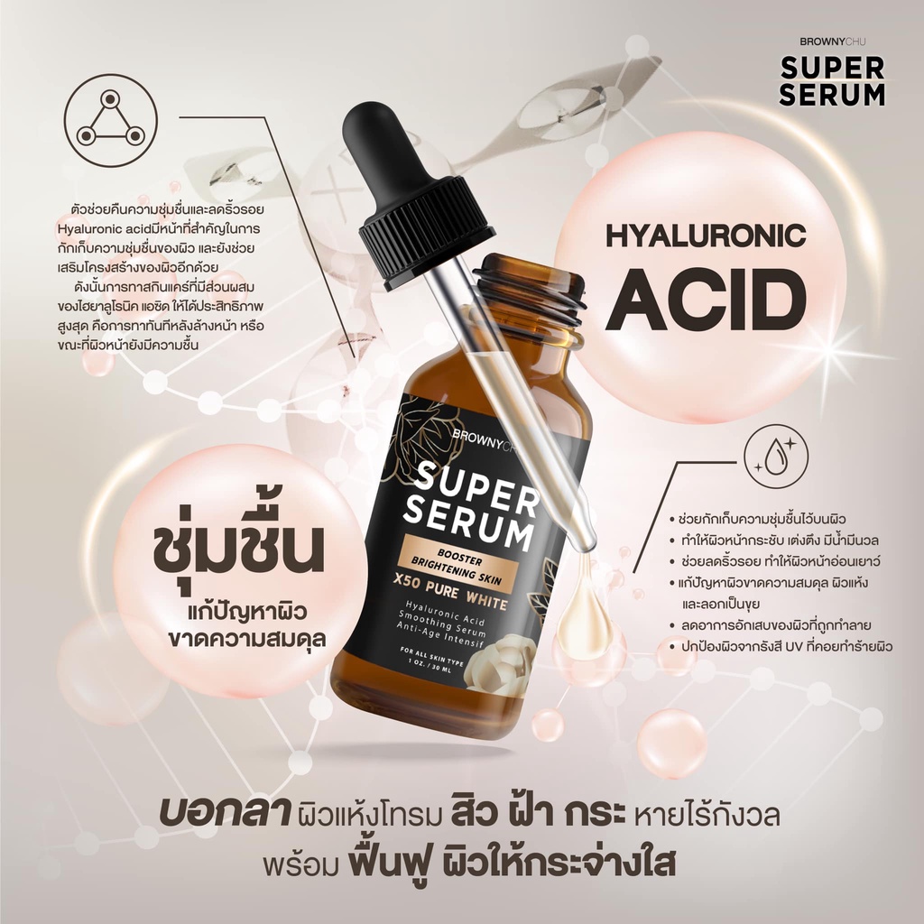 พร้อมส่ง ของแท้ BC Super Serum Brownychu Super Serum เซรั่มบีซี เซรั่มรักษาสิว เห็นผลไว ลดริ้ว ...