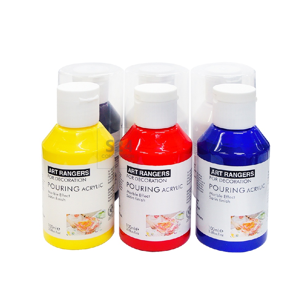 สีอะคริลิค Pouring Acrylic ART RANGER ชุด 6 สี (100ml) PMA06100R-1 เทสี ...