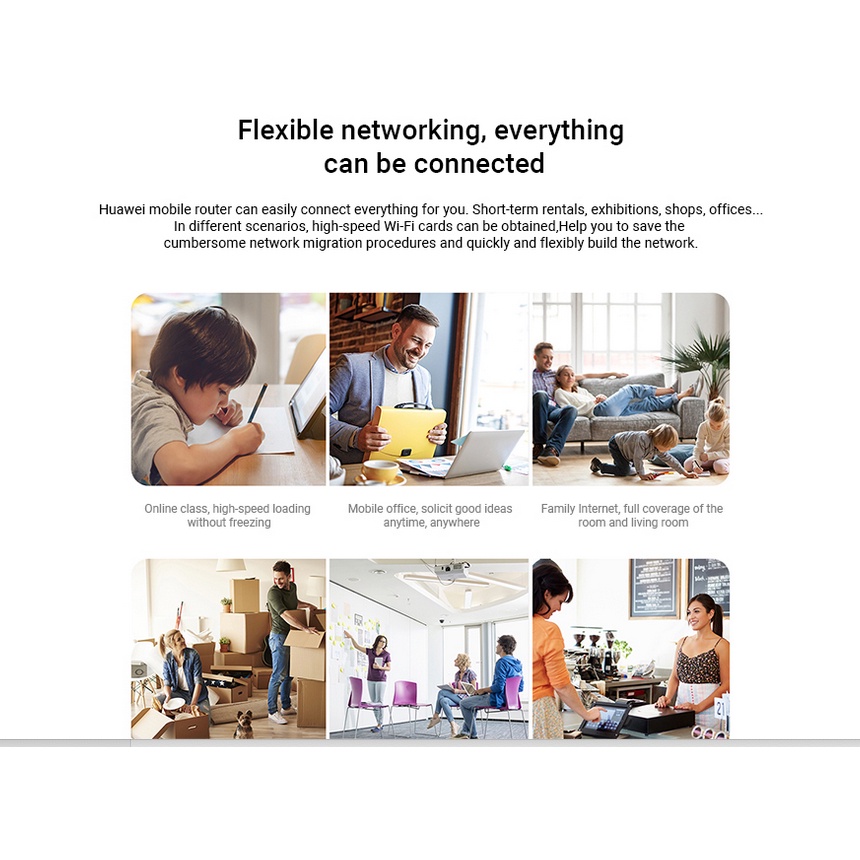 HUAWEI Mobile 4G Router LTE SIM Card Router Hotspot NFC Connect CPE ...