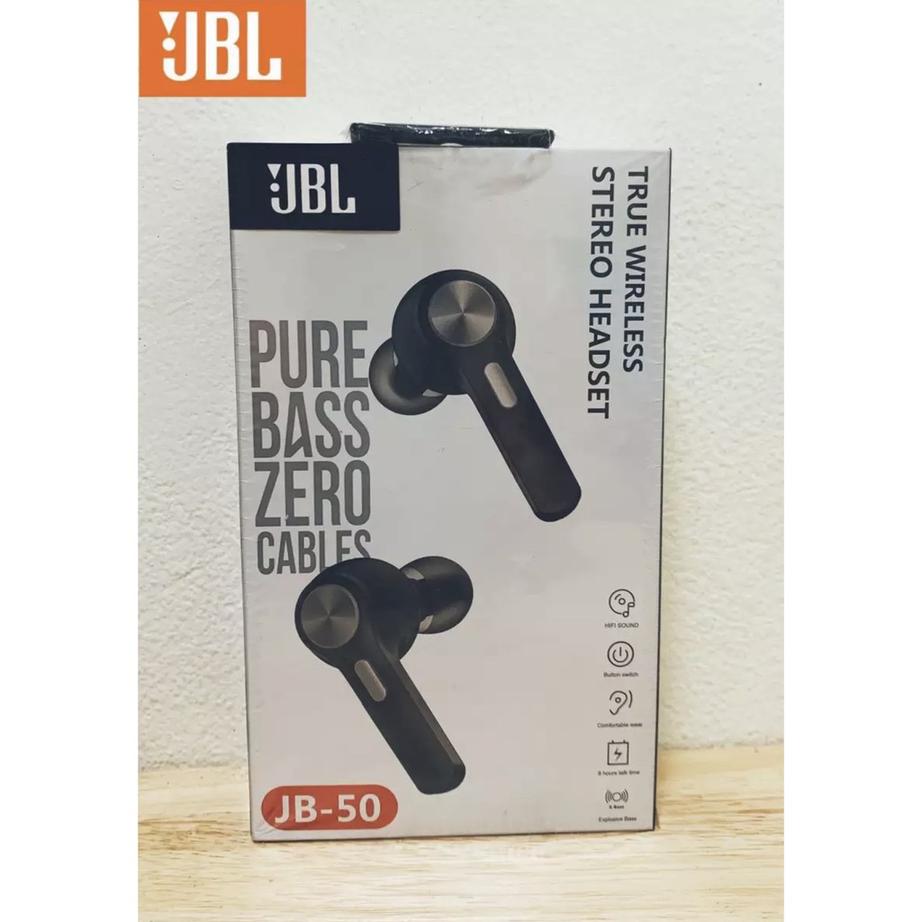 หูฟังบลูทูธ หูฟังไร้สายJBL-50 TWS Bluetooth5.0JBLหูฟังบลูทูธ 5.0 TWS หูฟังไร้สาย หูฟังกีฬา หูฟัง ...