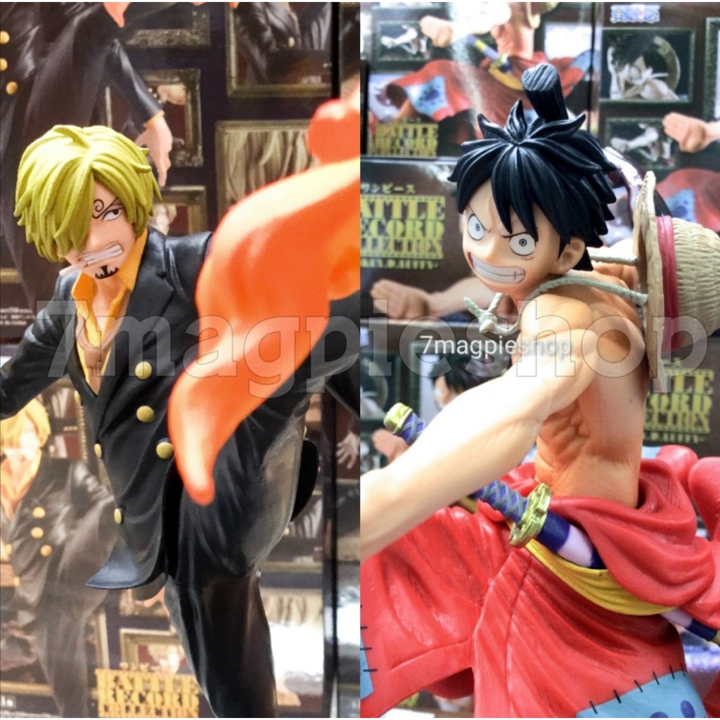 Lot JP เซ็ตคู่ Banpresto Sanji Luffy One Piece Battle Record Collection ...