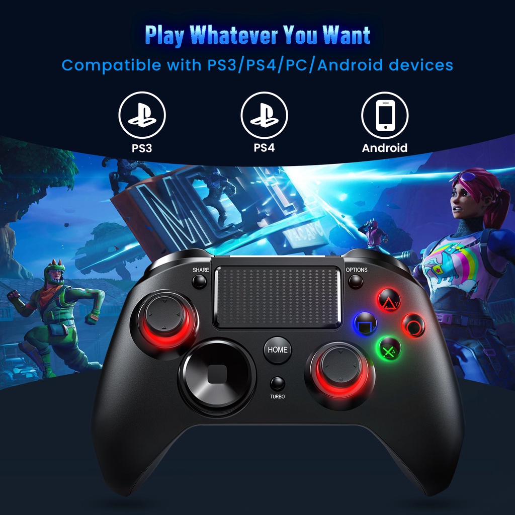 Wireless Gamepad Bluetooth PS4 Controller For Playstation 4 With Audio ...