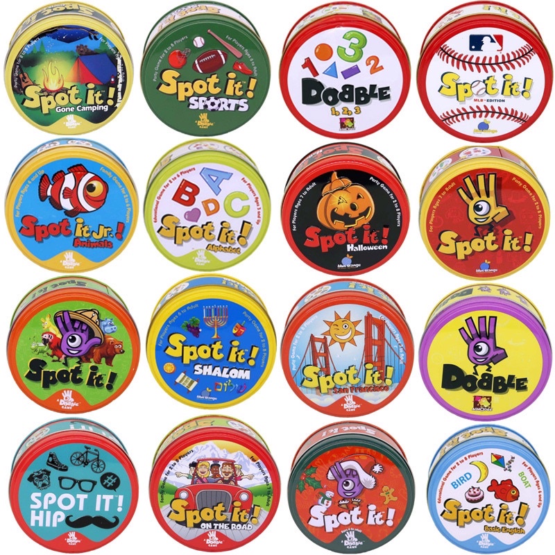พร้อมส่งในไทย บอร์ดเกม การ์ดเกมของเล่น Dobble Spot it card เกมจับคู่ ...