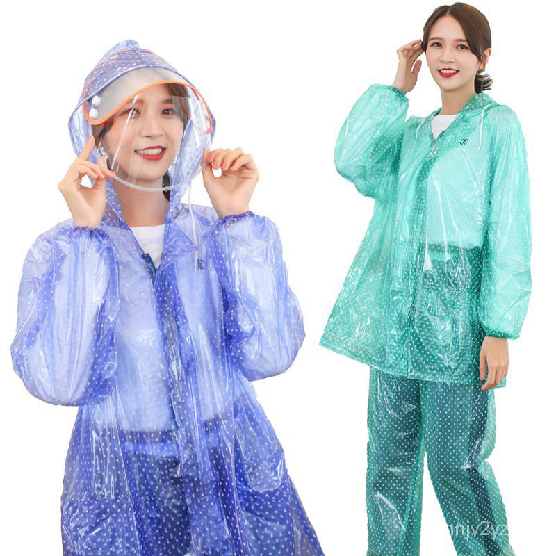 new๑Raincoat Protective Outer Wear Rain Pants Raincoat Suit Adult Men Waterproof Full Body Split ...