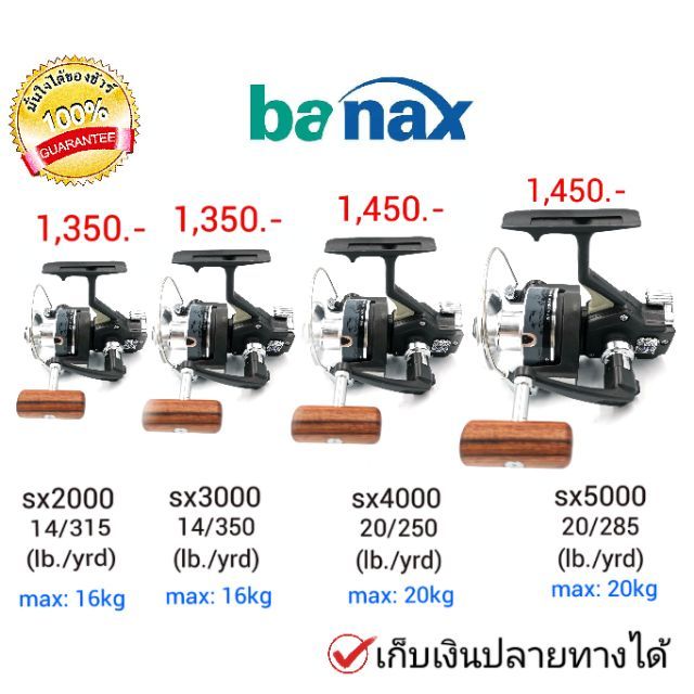 รอก บาแน็ก รอกแกร่งที่นักตกปลาชาวไทยนิยมมาอย่างยาวนาน รอก banax SX ...