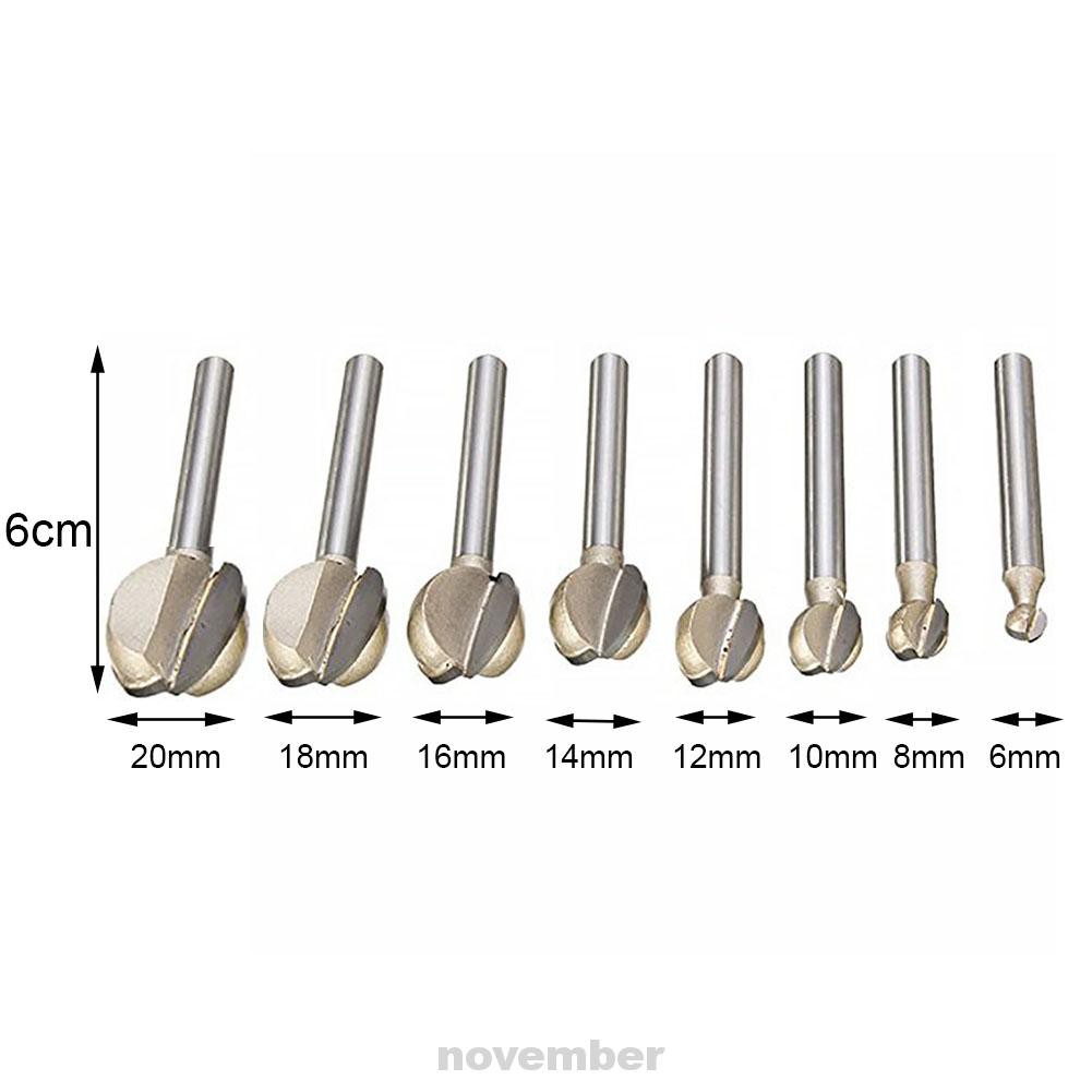 Ball Cutter Shank Diameter Woodworking Root Carving Milling Hand Tools ...