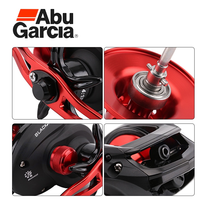 Abu Garcia BLACK MAX3 BMAX3 Baitcasting Fishing Reels 4+1BB Gear Ratio 6.4:1 Max Drag 8kg Reel ...