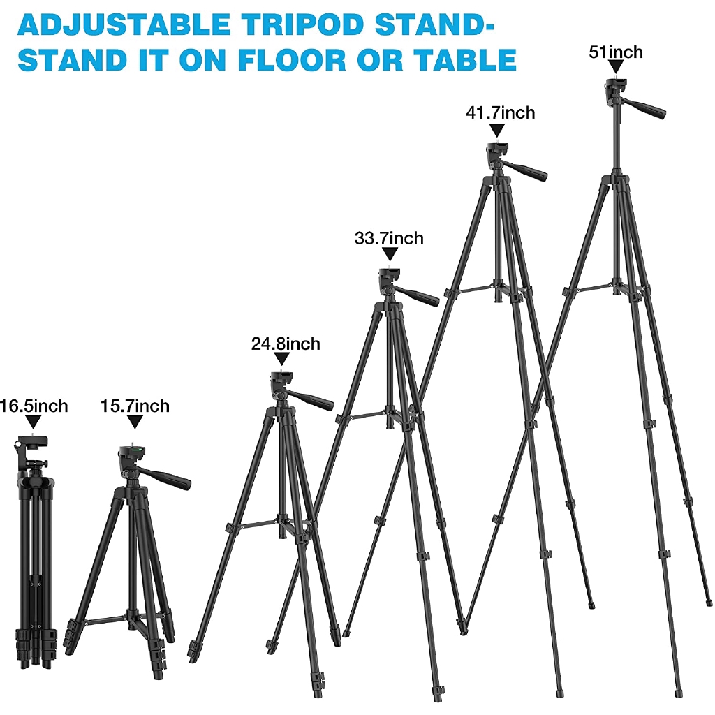 12inch (32cm) Selfie Ring Light with Tripod Stand LED Phone Tripod and ...