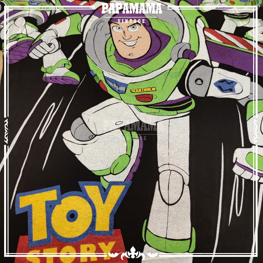 TOY STORY 1998 TAG WILD OATS BOOTLEG OVERPRINT CARTOON เสื้อการ์ตูน ...
