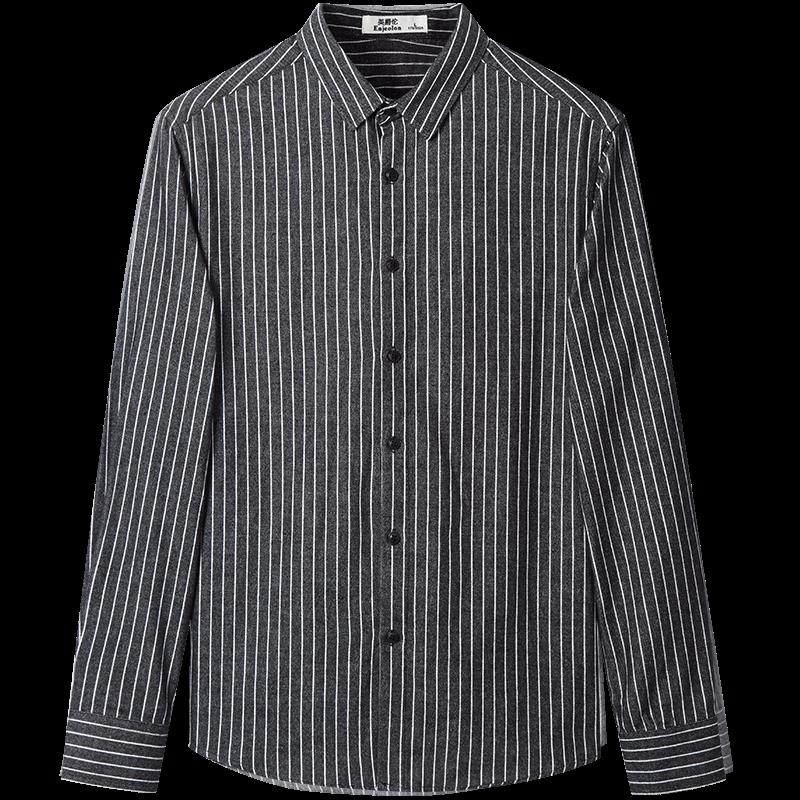 weargen เสื้อเชิ้ตแขนยาวลายทางแฟชั่นผู้ชาย - pbs66.th - ThaiPick