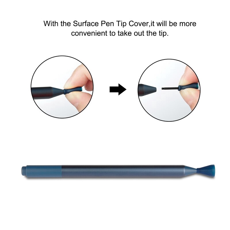 Surface Pen Tip cover caseSoft Silicone Protective Shockproof ...