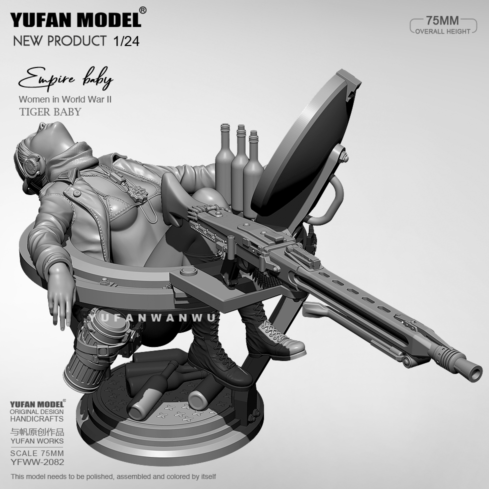 1/24 Yufan Model Resin model kits figure DIY selfassembled YFWW2082 ...