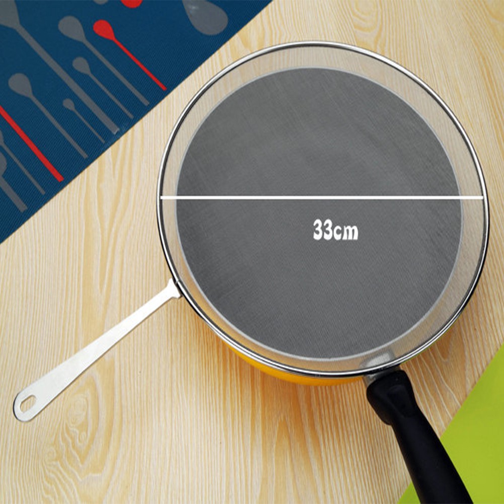 [hot] ♭33cm Splatter Screen High Temperature Resistant Stainless Steel ...