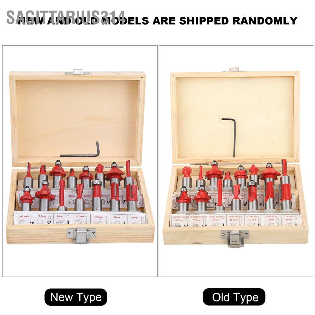 Sagittarius314 15pcs 12(12.7mm)Shank Carbon Steel Router Bit ...