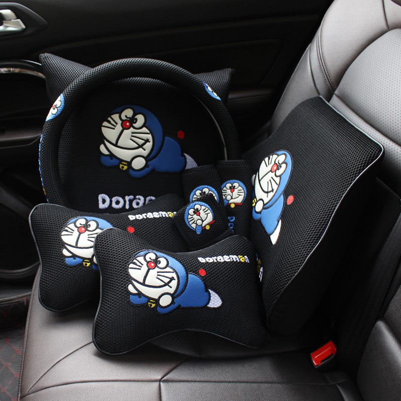 หมอนรองศีรษะและหมอนรองคอสำหรับรถยนต์ Four Seasons ชุดปลอกแฮนด์รถเอนกประสงค์ Josephinenoon