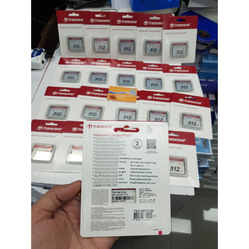 Transcend CompactFlash Card 512MB CF Industrial Card รับประกัน 3 ปี ...