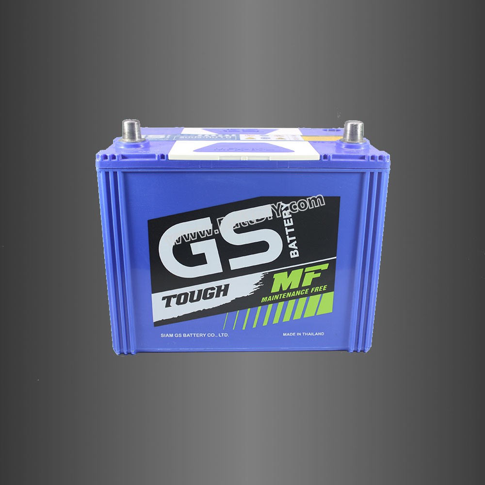 แบตเตอรี่รถยนต์ (กึ่งแห้ง) GS 75 แอมป์ รุ่น MFX-80L (75D26L) สำหรับ รถ ...