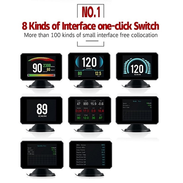 OBD2 สมาร์ทเกจ Smart Gauge Digital MeterDisplay P16 Plus ของแท้เมนูภาษา ...